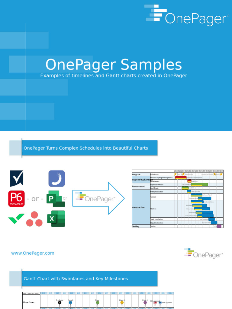 OnePager Samples | PDF