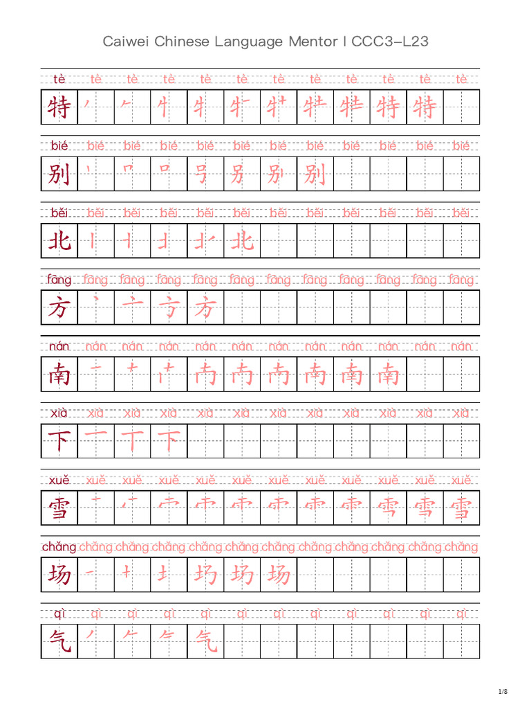 CCC3 Stroke Guide - L23 | PDF