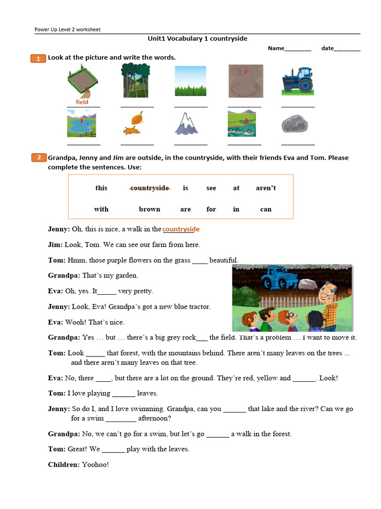 PU2-U1 词汇1 | PDF