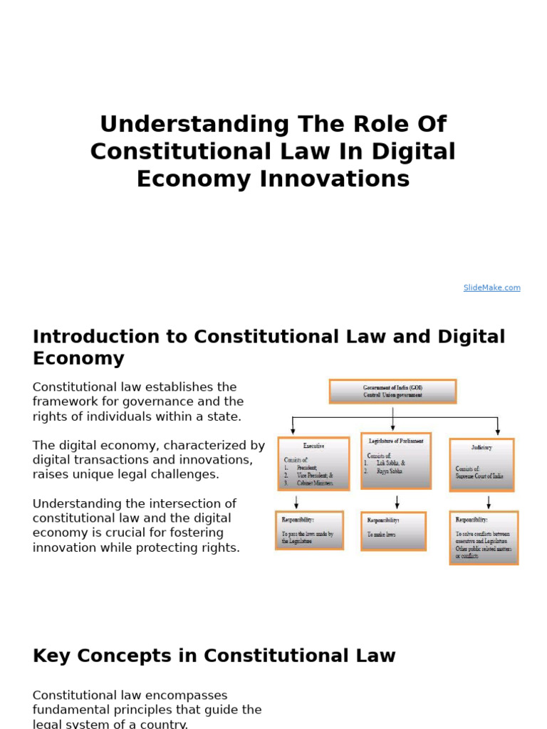 Understanding The Role of Constitutional Law in Digital Economy ...