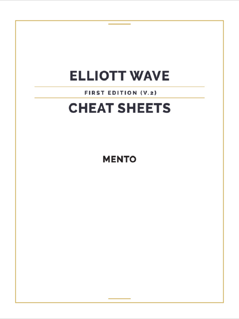Elliot Wave Cheat Sheet | PDF
