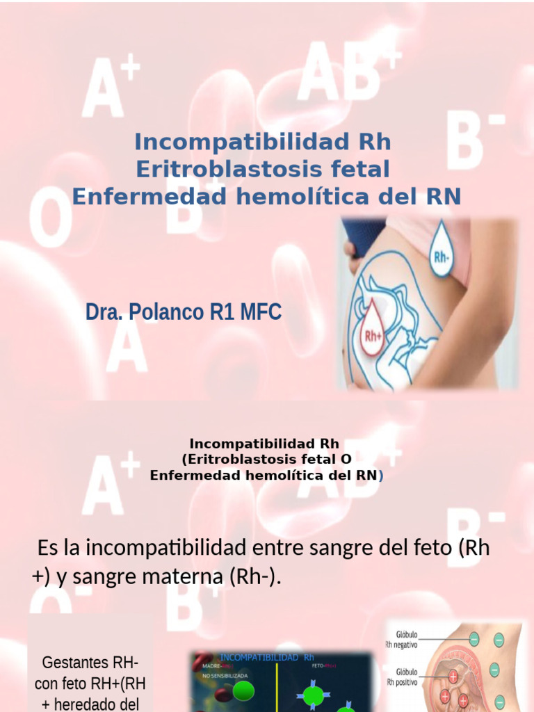 Incompatibilidad Rh | PDF