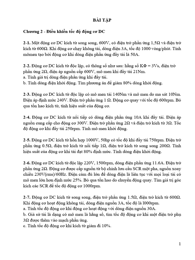 Bai Tap - Chuong 2 | PDF