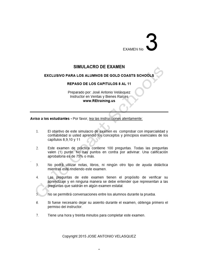 Simulacro 3 Capitulo 8 Al 11 | PDF