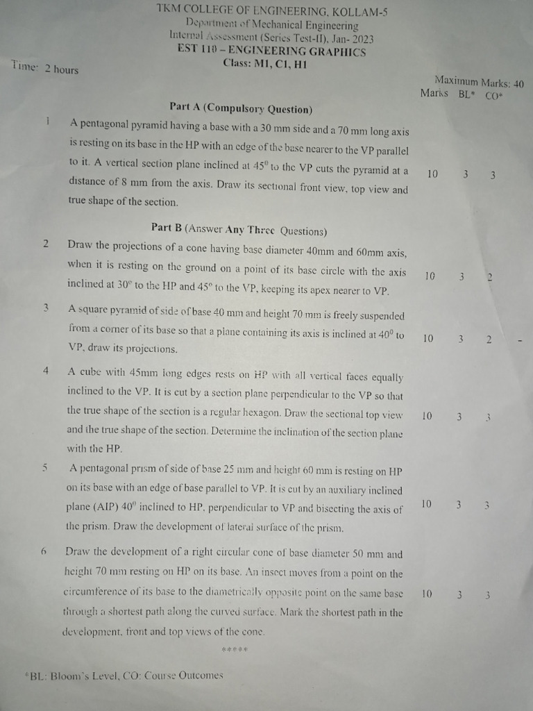 Engineering Graphics | PDF | Classical Geometry | Euclidean Geometry