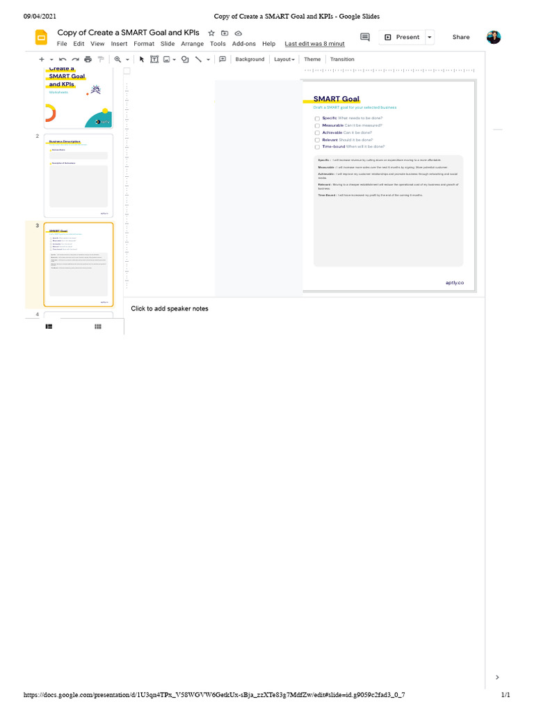 Smart Goal Pdf