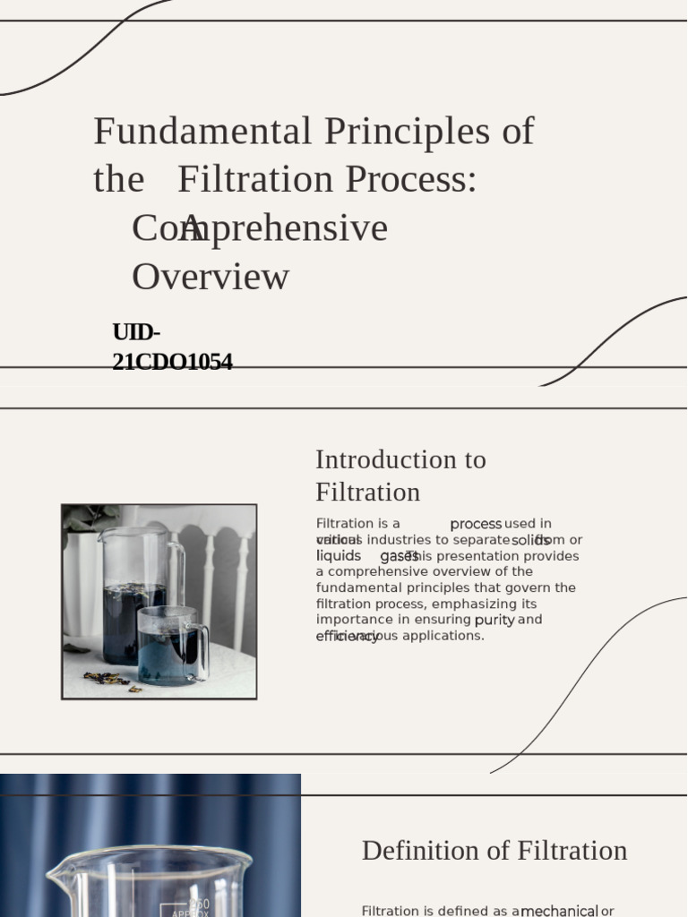 Slidesgo Fundamental Principles of The Filtration Process A ...