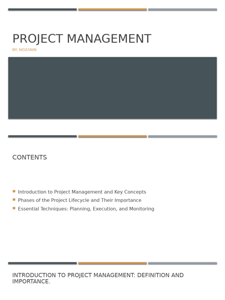 Project Management | PDF
