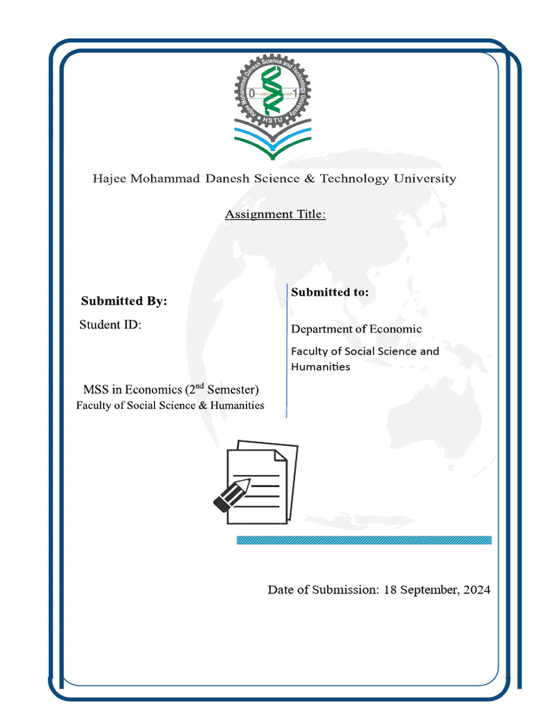 assignment font page | PDF