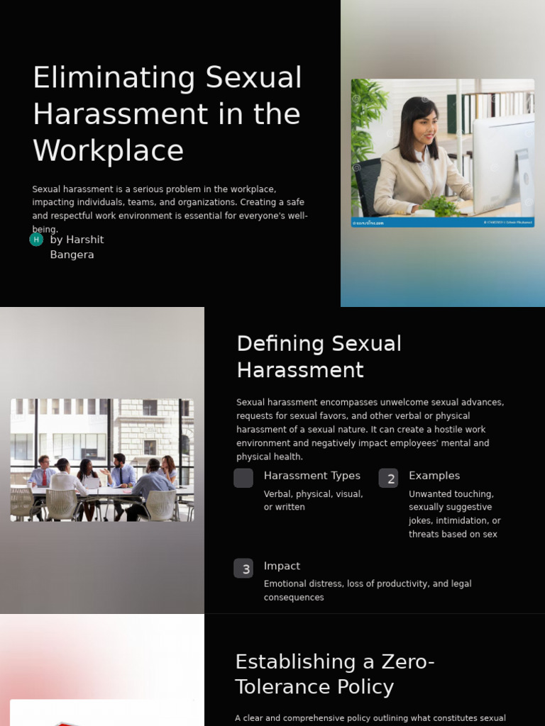 Eliminating Sexual Harassment in The Workplace | PDF