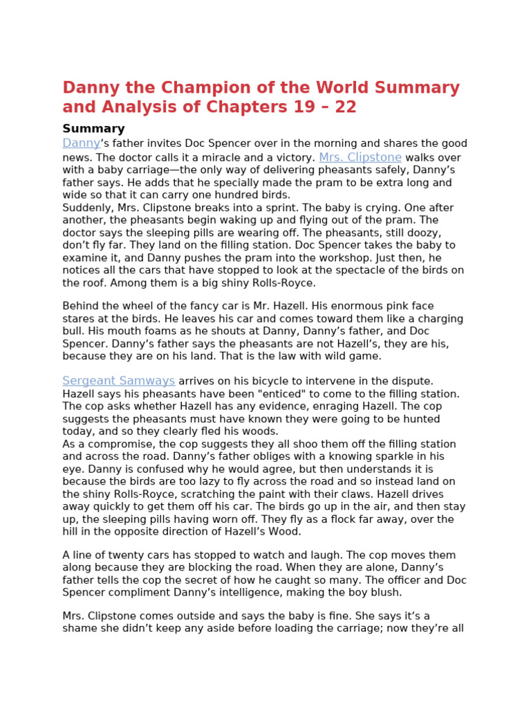 Summary and Analysis of Chapters 19 - 22 | PDF