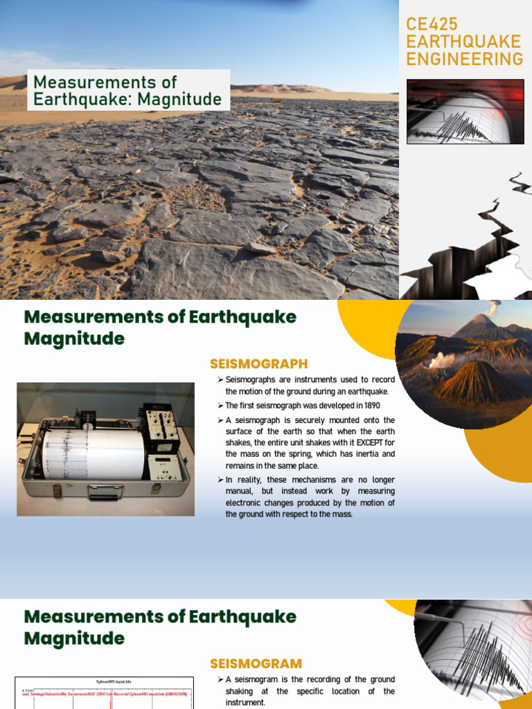 Measurements of Earthquake Additional Infos | PDF