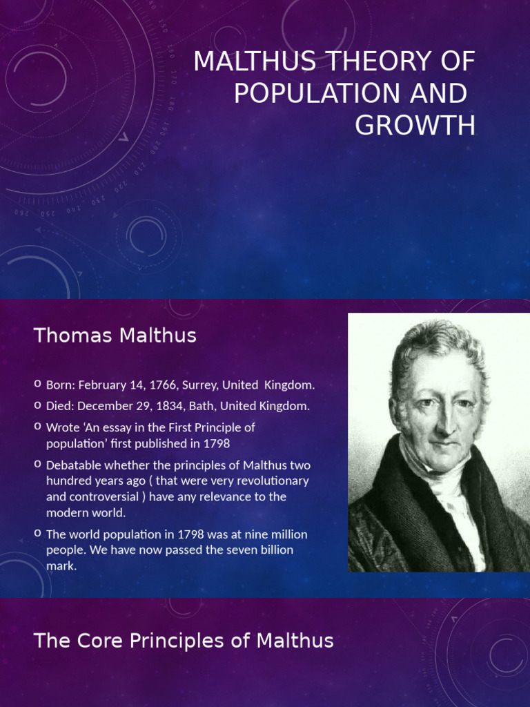 Malthus Theory of Growth and Population | PDF | Economies | Politics