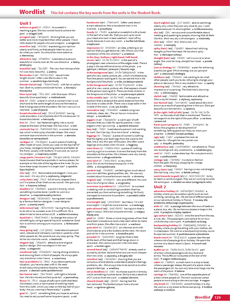 Insight2e_PL_Int_Wordlist | PDF