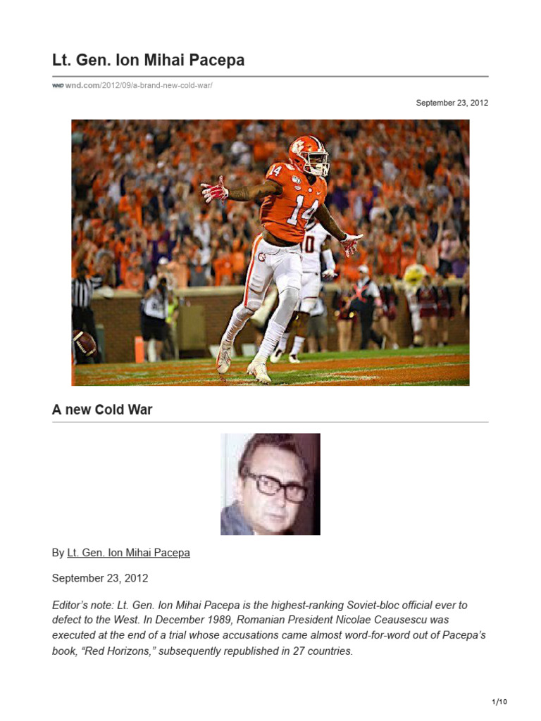 The New Cold War - Ion Mihai Pacepa | PDF
