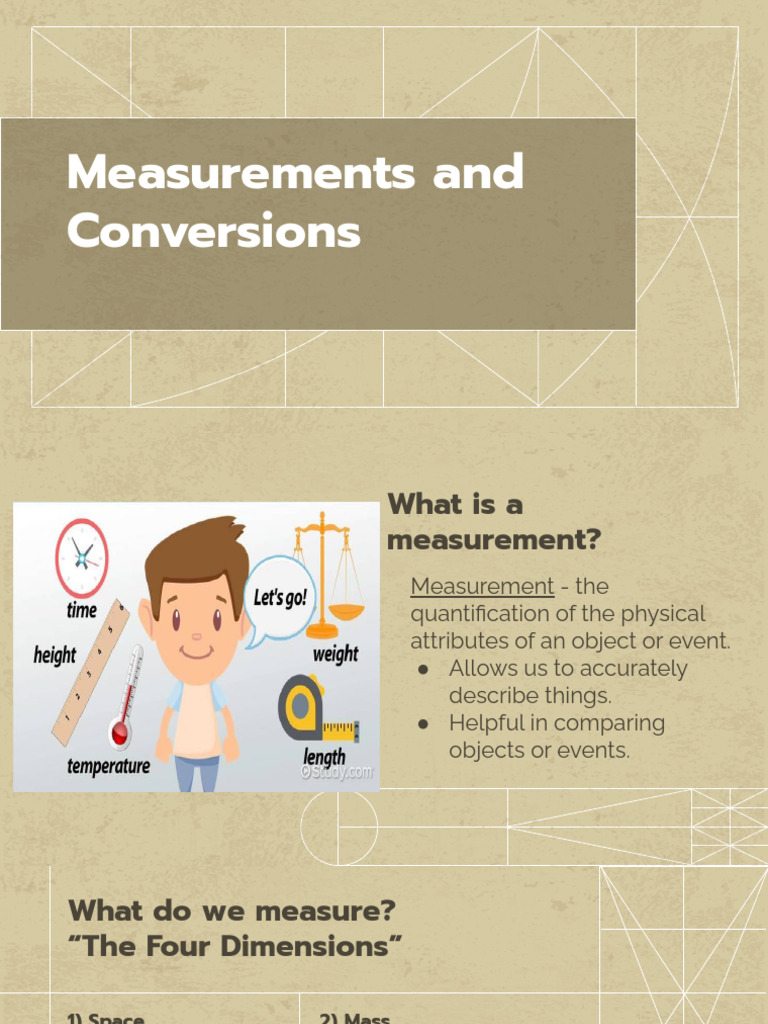 Measurements and Conversions | PDF
