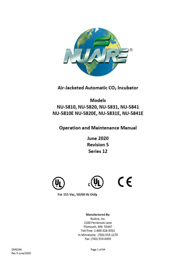 Nu 5810 e Through Nu 5841 e Manual | PDF