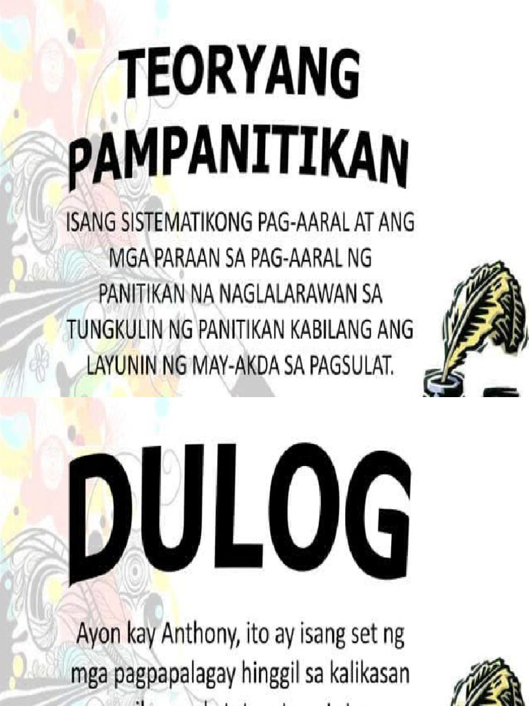 Dulog Teorya | PDF