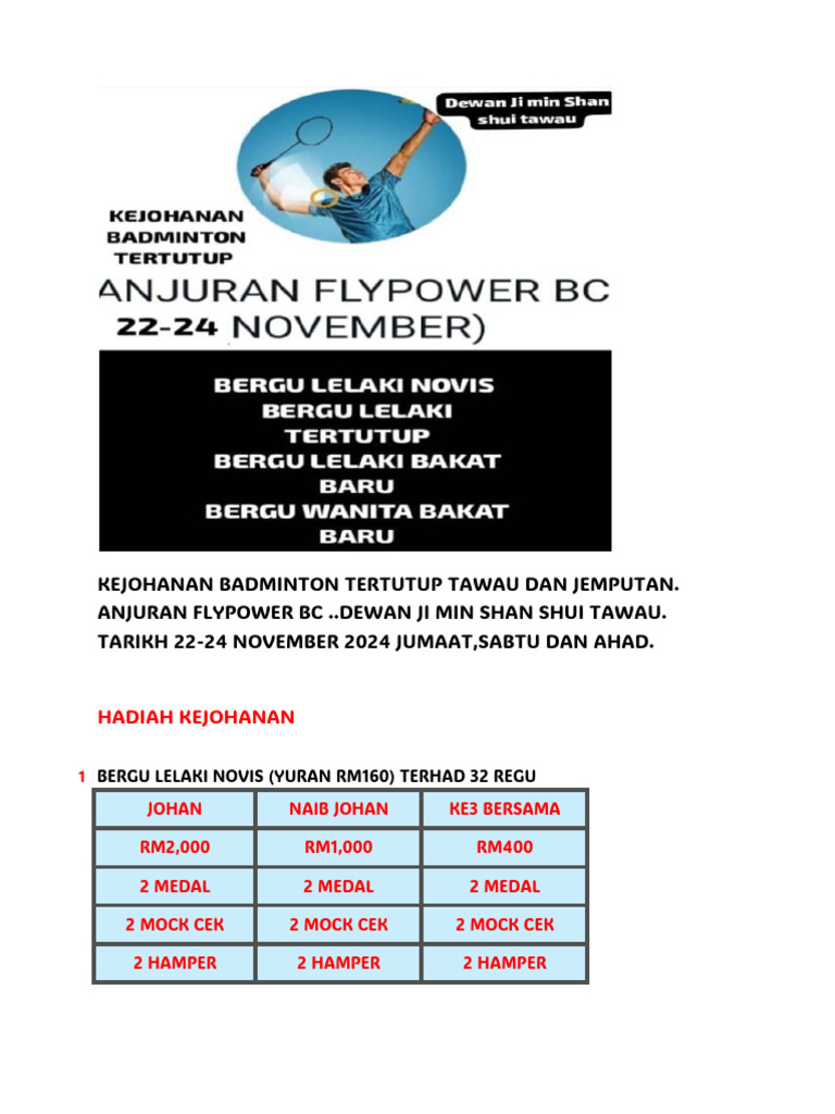 Anjuran Flypower BC | PDF
