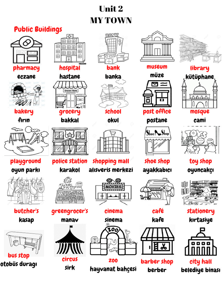 grade 5 unit 2 my townn | PDF