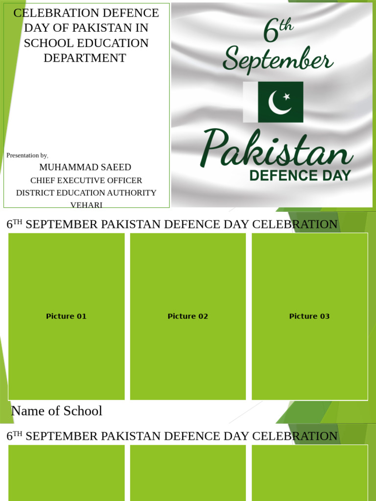 Celebration Defence Day 6th September 2024 | PDF