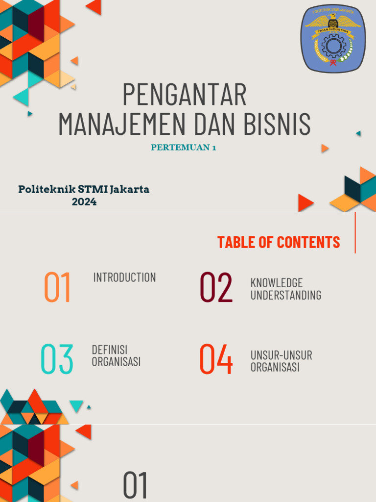 Pengantar Manajemen Bisnis - Session 1 | PDF