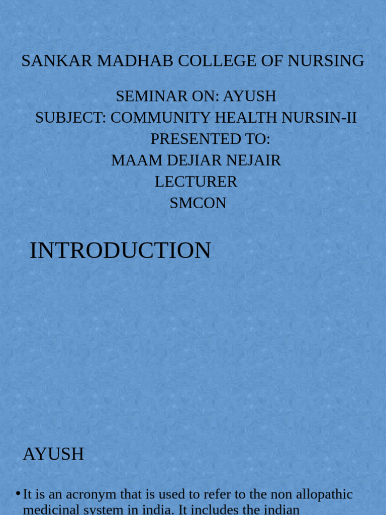 Ayush | PDF