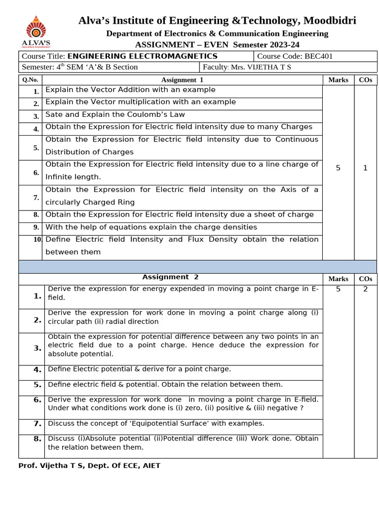 Em Assignment 1 2 3 | PDF