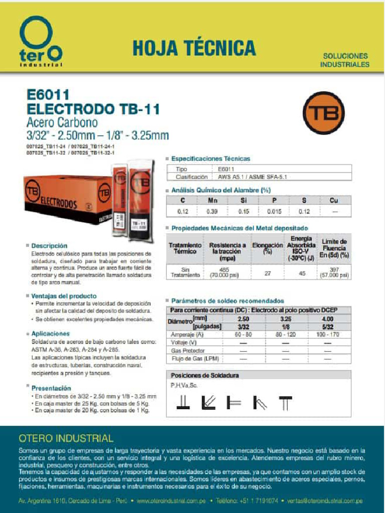 Ficha Tecnica 6011 | PDF