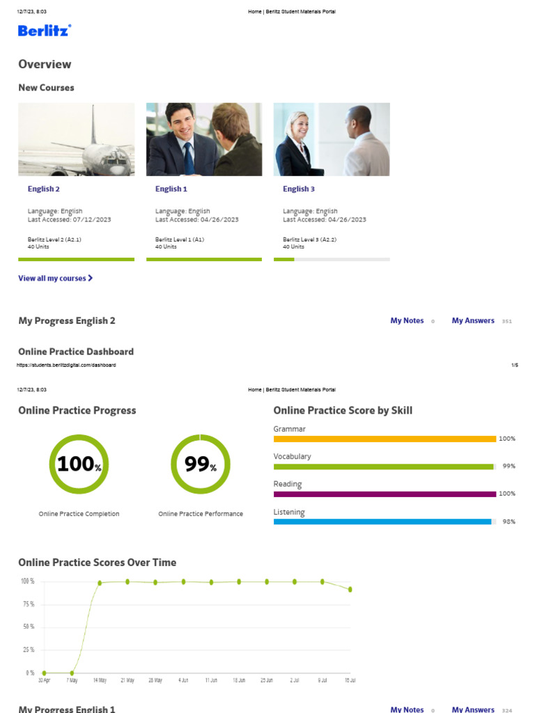 Home - Berlitz Student Materials Portal | PDF