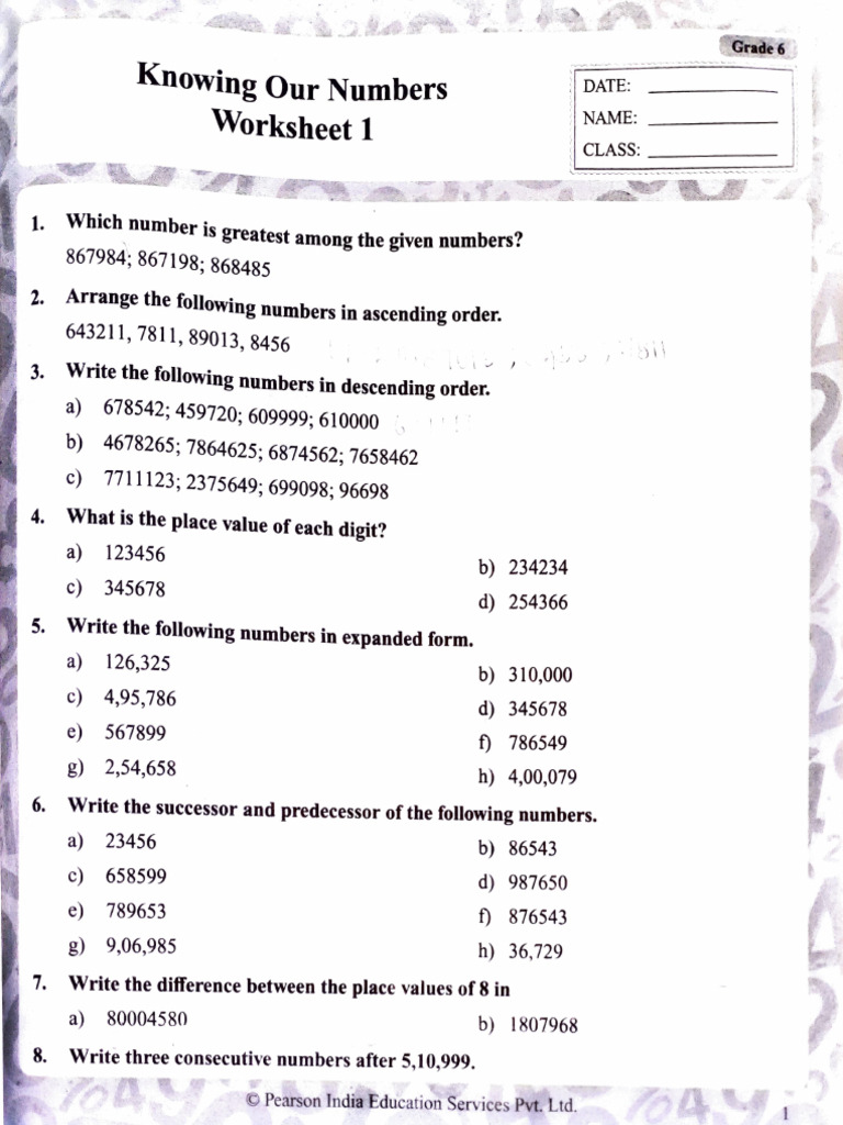 Ch-1_Worksheets | PDF