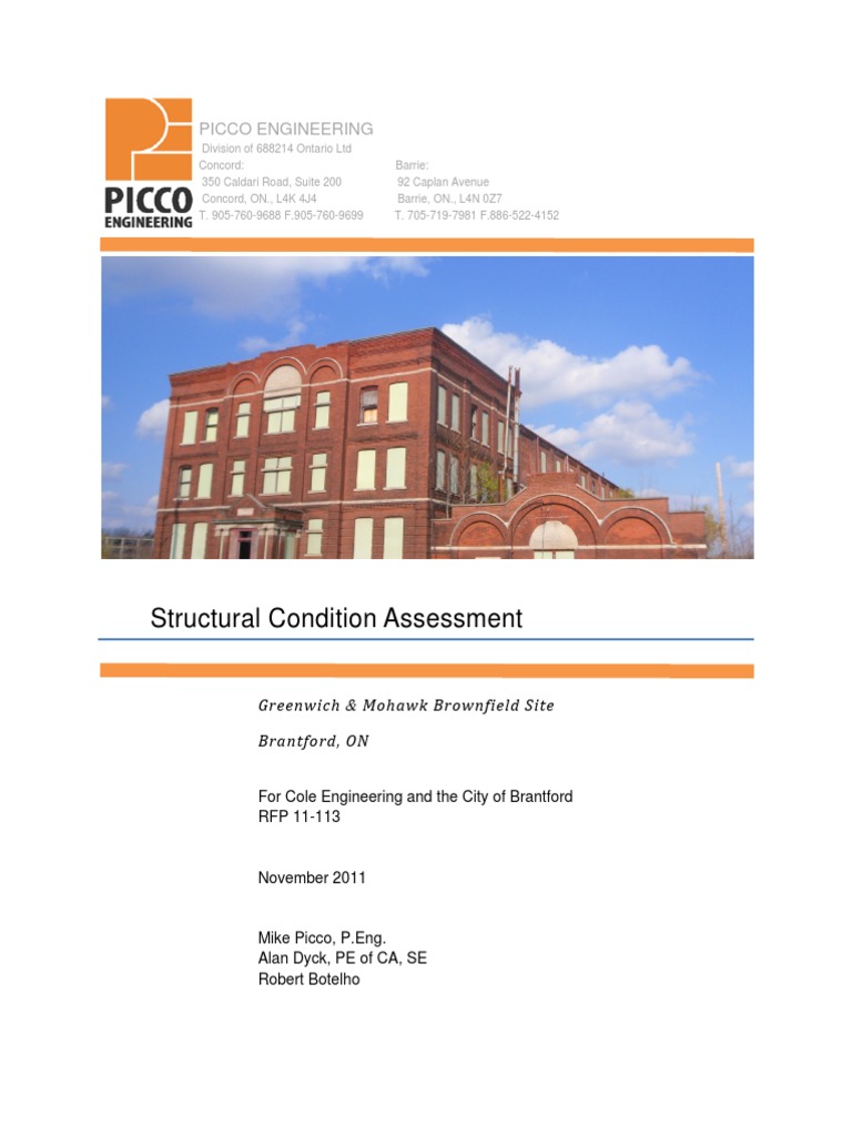 Structural Condition Assesment - Greenwich Mohawk 011-300 | PDF ...
