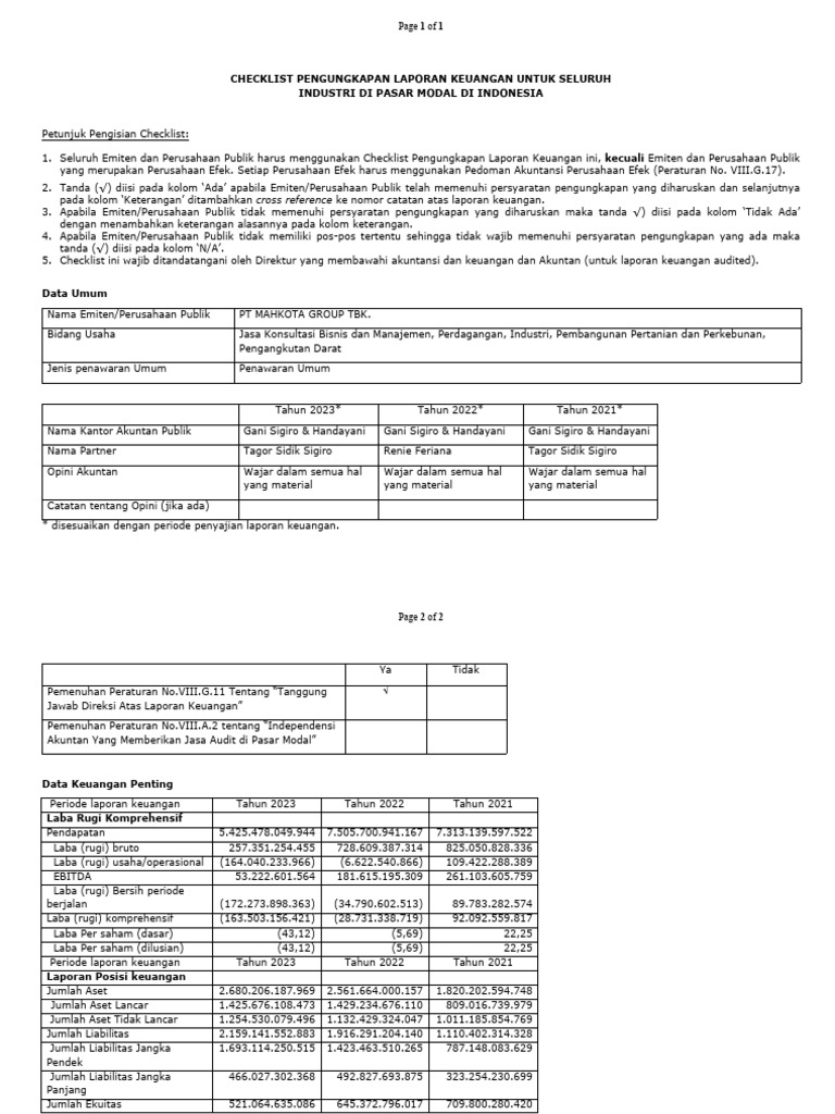 Checklist Mgro Des 2023 | PDF