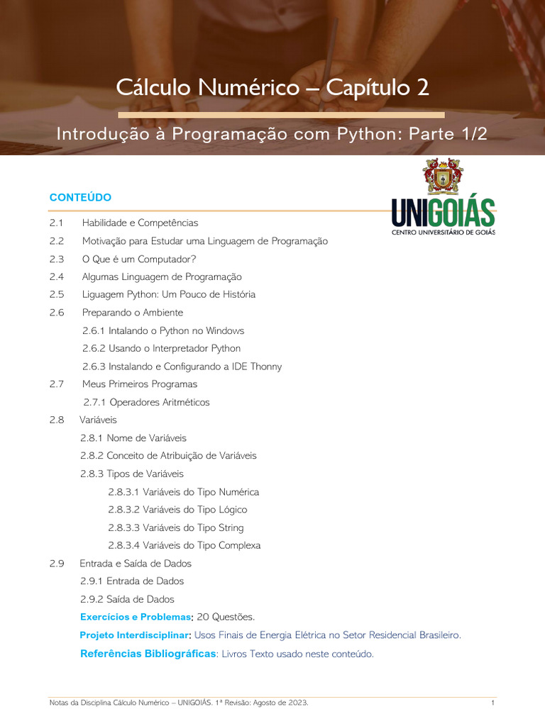 Capítulo 2 - Introdução À Programação Com Python - Parte 1 | PDF