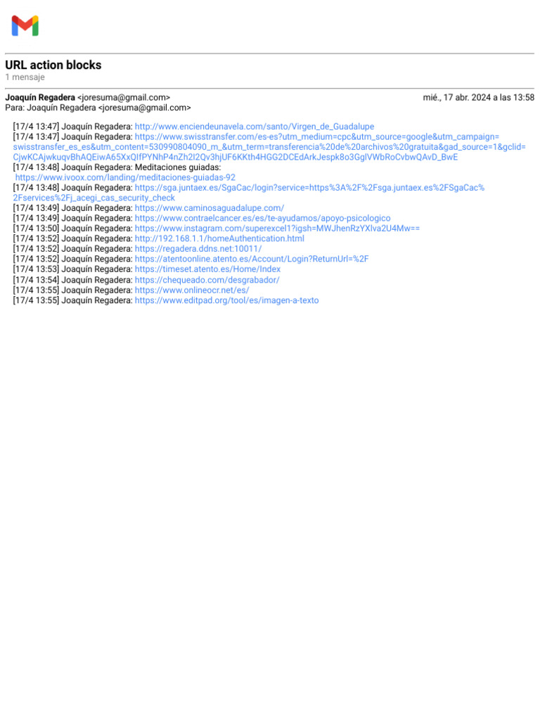 URL action blocks | PDF