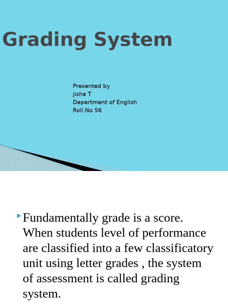 7.Grading System | PDF