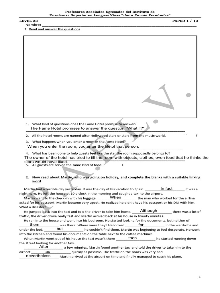 Mock Exam A3 013 | PDF