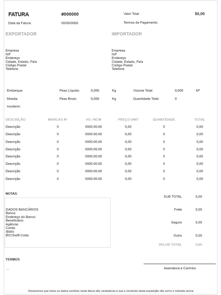 Modelo Invoice | PDF