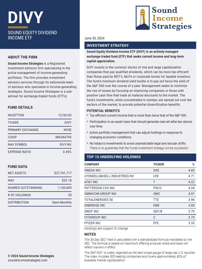 Approved-SIG-FactSheet-DIVY 6.24 | PDF