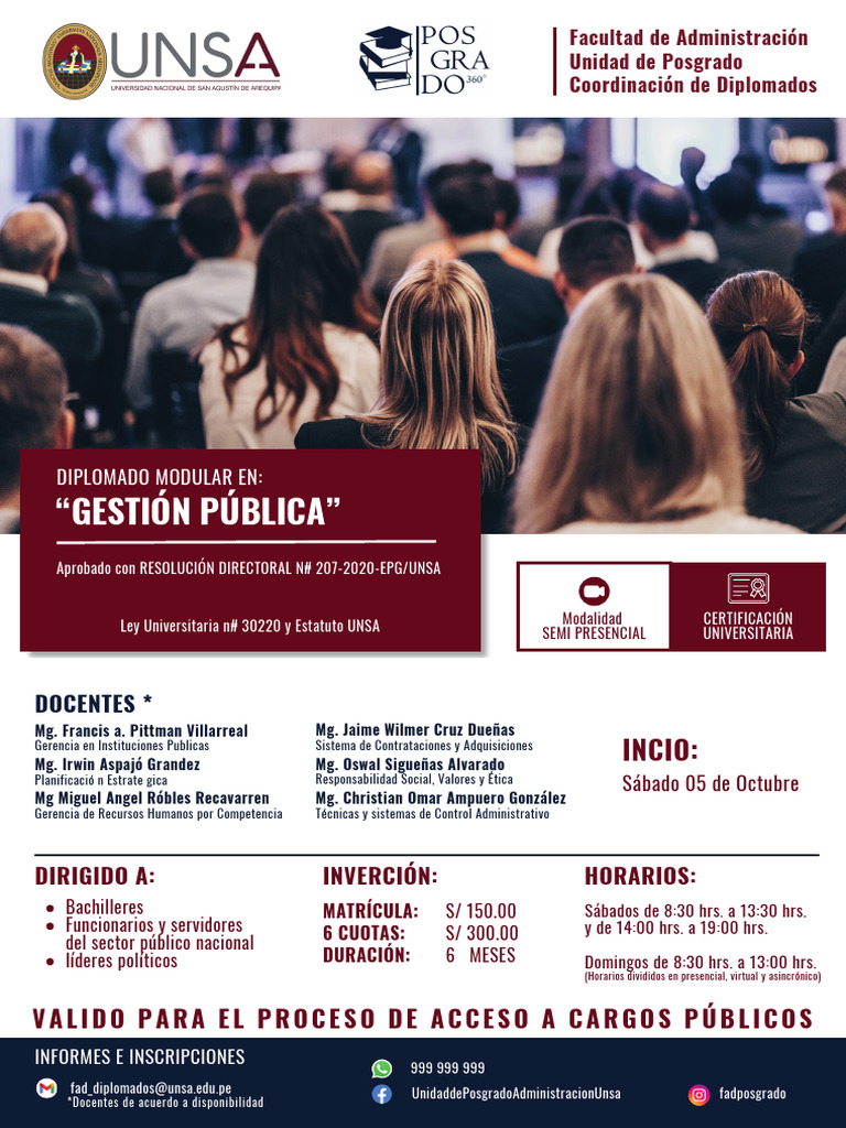 Flyer Diplomado Gestión Pública | PDF
