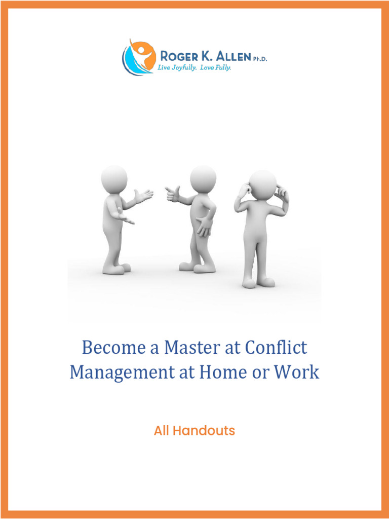 Conflict Mgmt Skills-All+Handouts | PDF