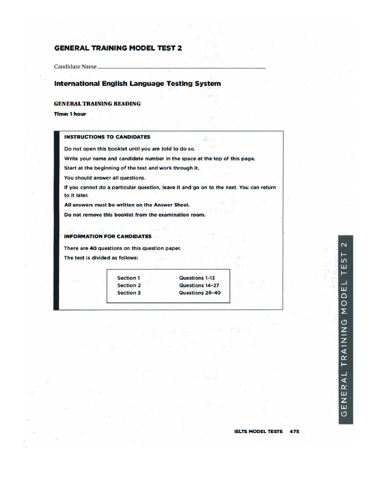 GT Test 2 READING | PDF