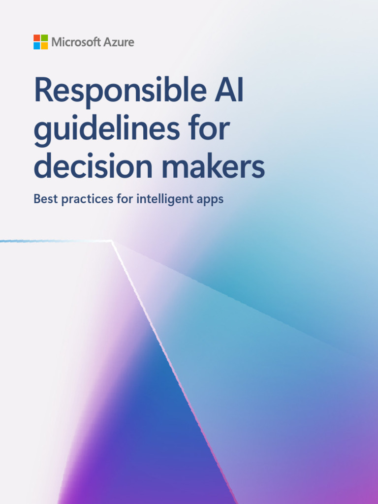 Responsible AI Guidelines for Apps | PDF | Artificial Intelligence ...