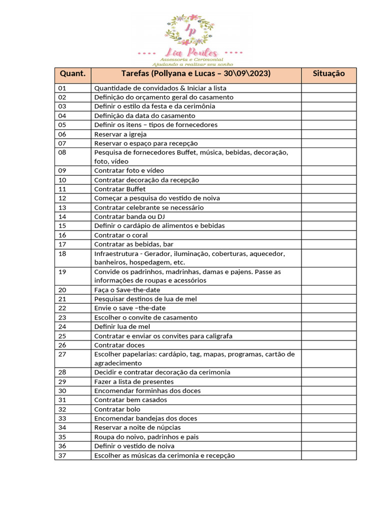 Lista de tarefas 1 | PDF
