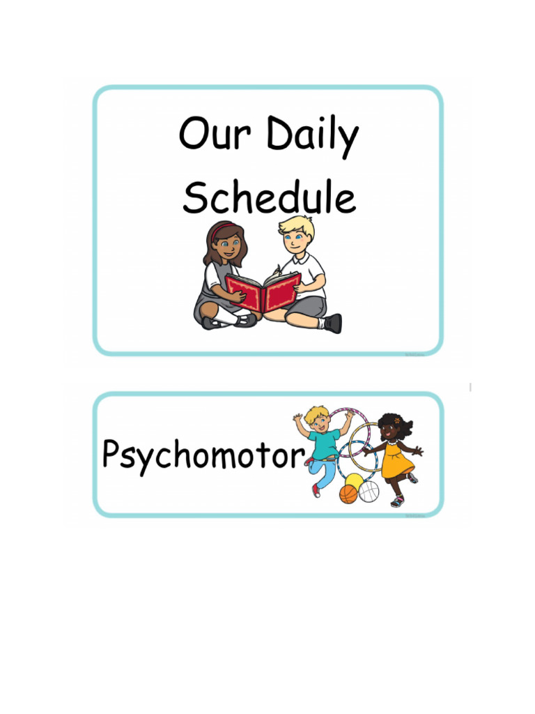 New Daily Schedule | PDF