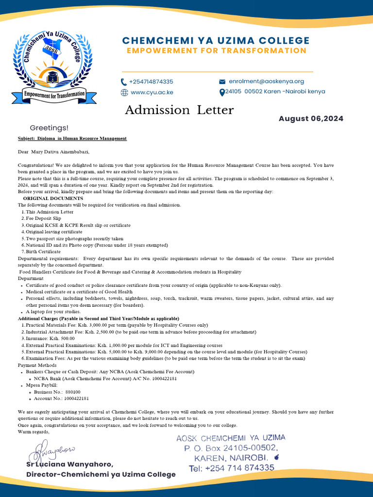 Mary Dativa Ainembabazi | PDF