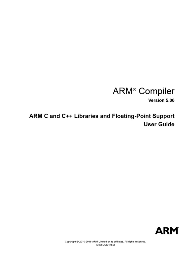 DUI0475M Libraries User Guide | PDF