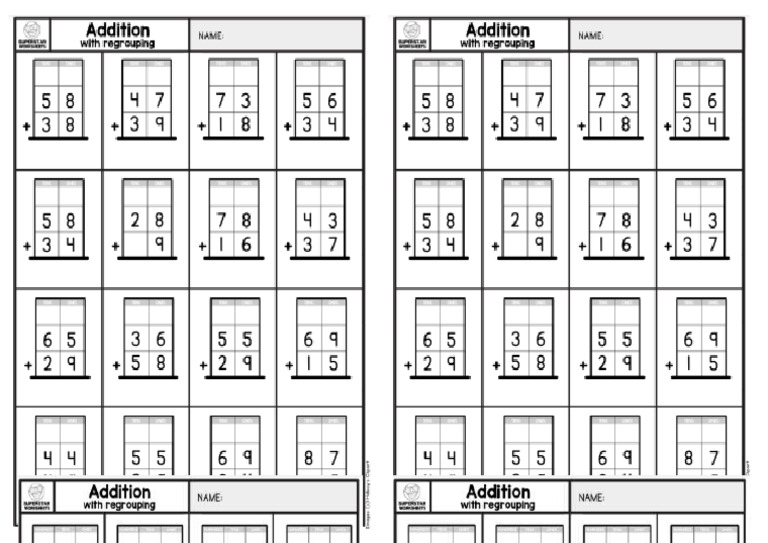 Addition Worksheet | PDF
