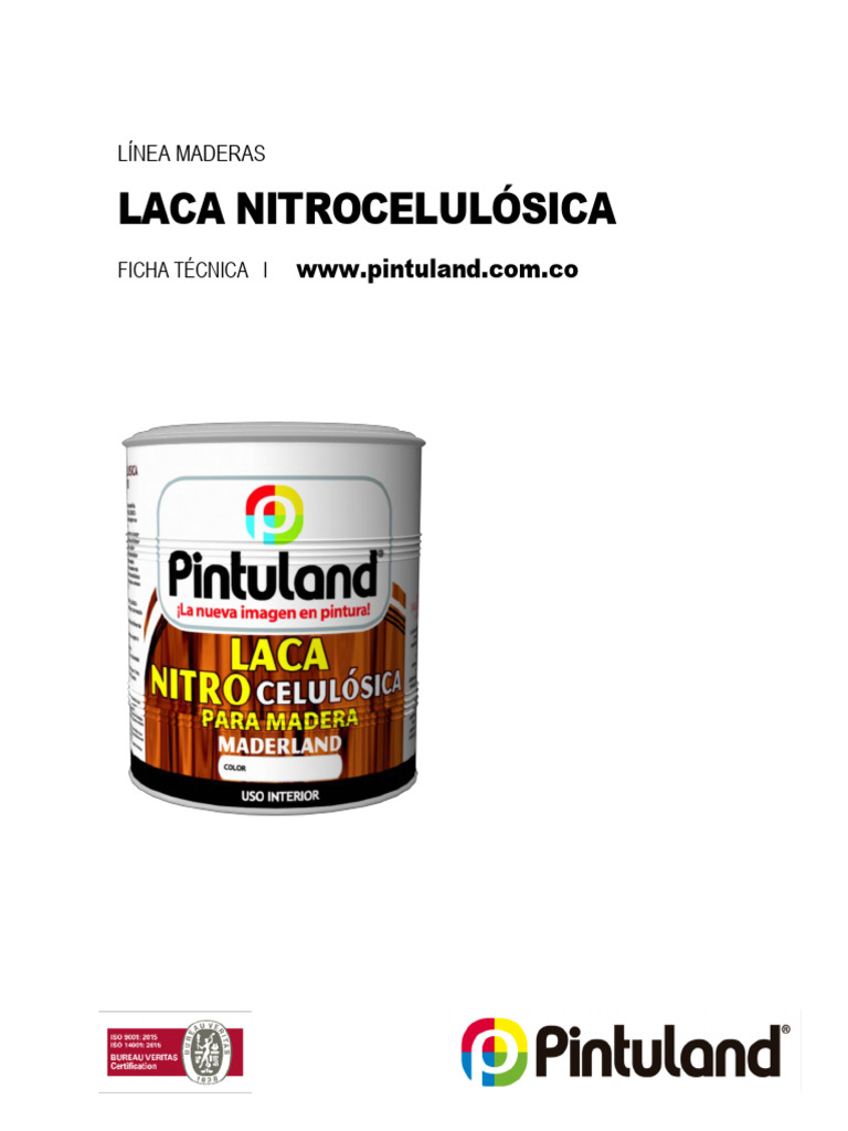 Ficha_Tecnica_Laca_Nitrocelulosica | PDF