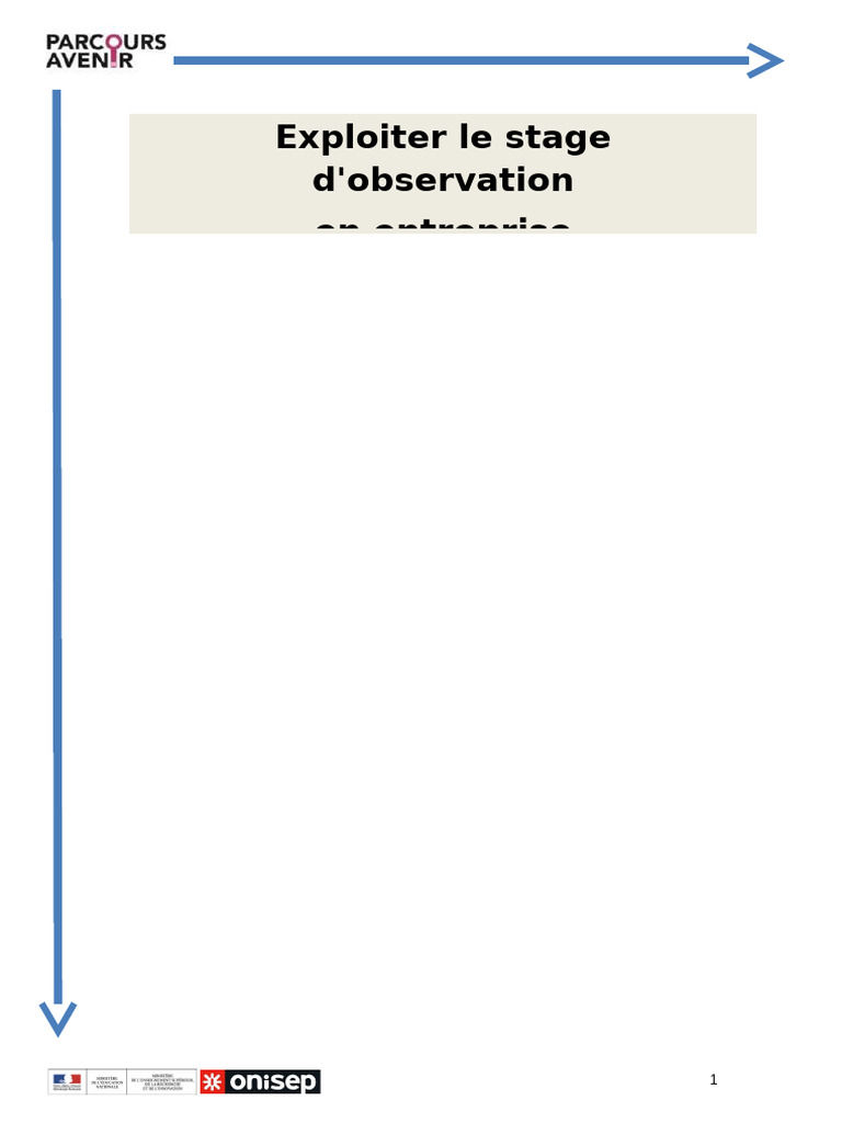 Stage de 3e Livret de Stage 72562 | PDF